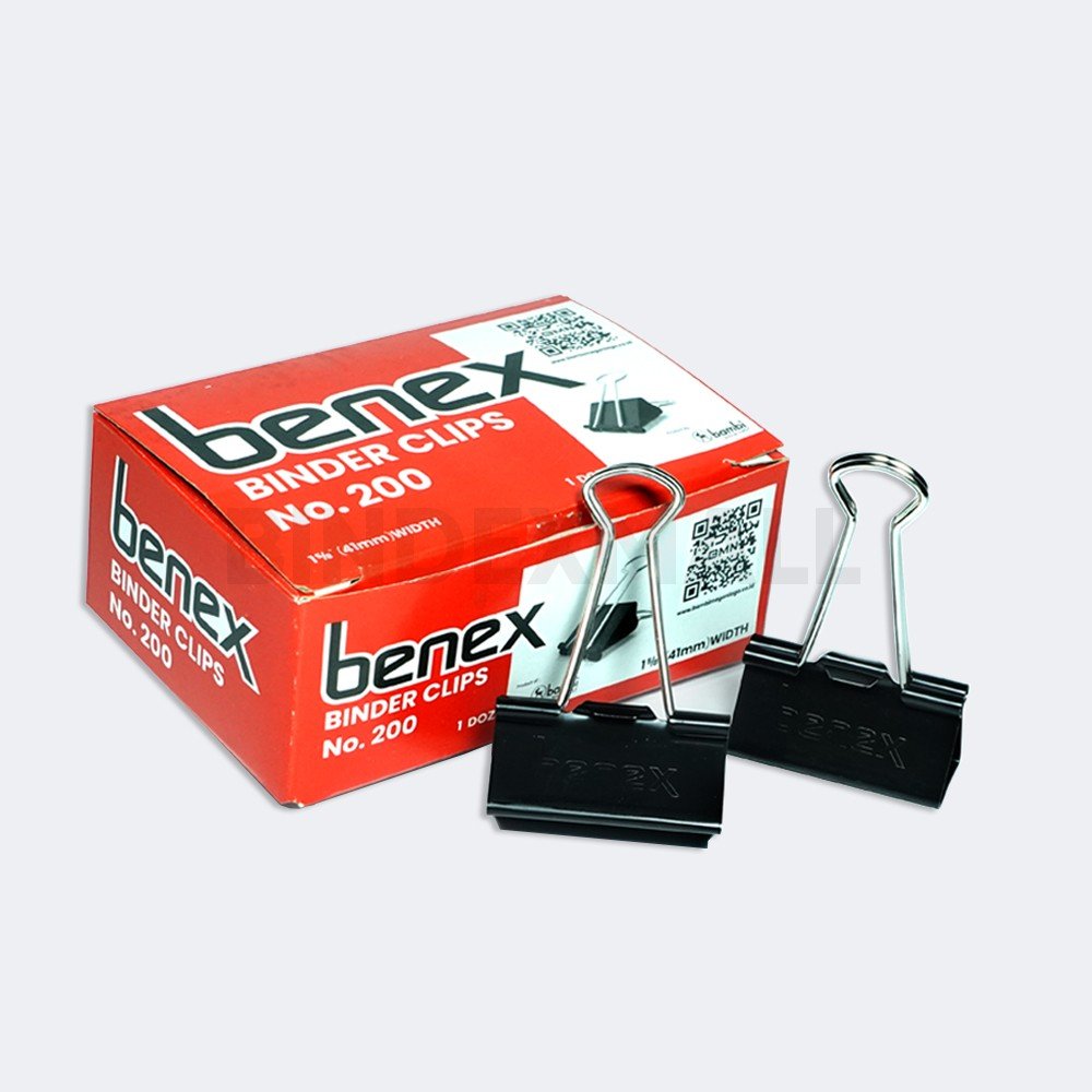 Benex Binder Clip Benex 41 mm Jumbo Size Edisi Paper Clip & Penjepit ...